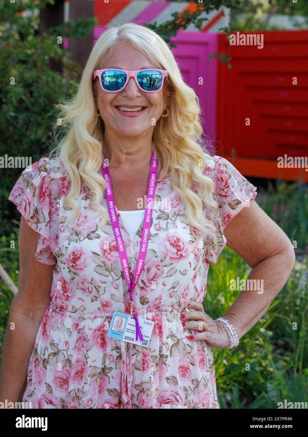 Vanessa Feltz, television and radio personality, at the RHS Chelsea ...