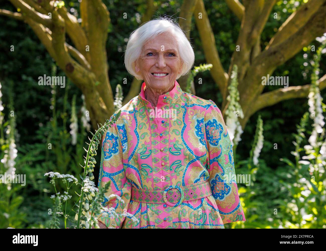 Dame Mary Berry, Chef, Television presenter and author, at the RHS ...