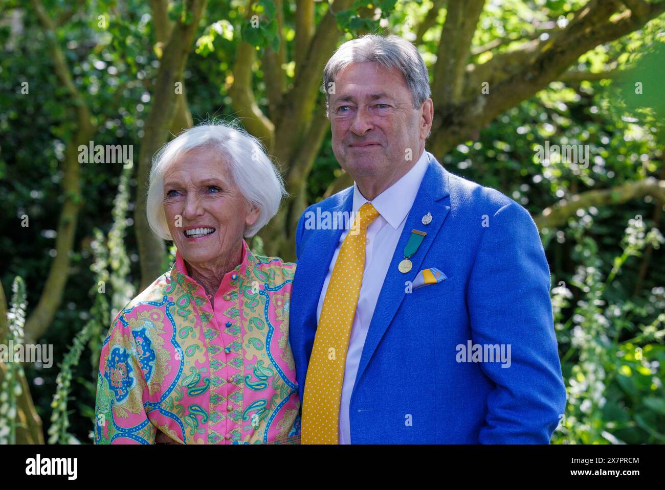 Garden Designer and Journalist, Alan Titchmarsh with Dame Mary Berry ...