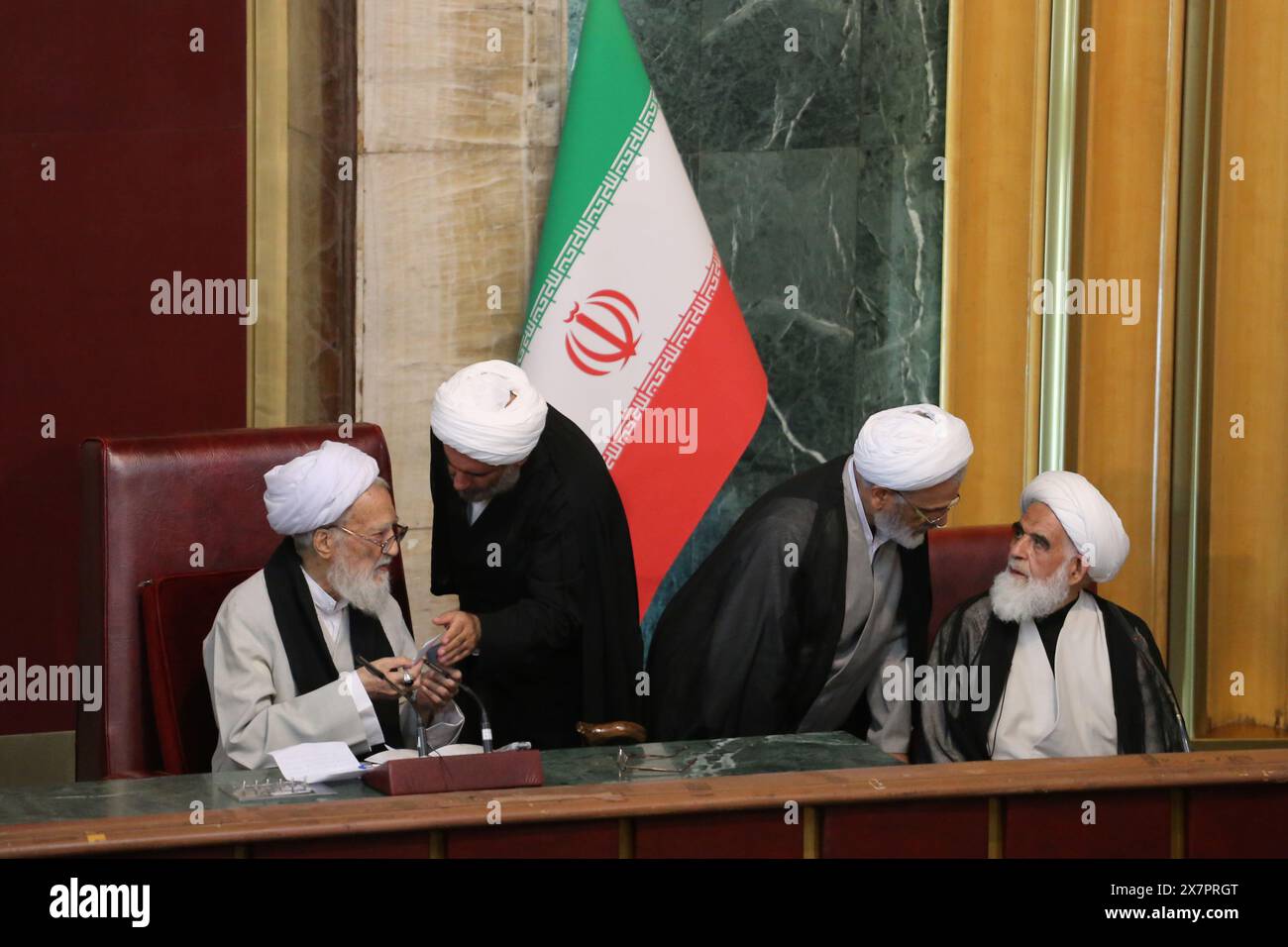 May 21, 2024, Tehran, Iran: Ayatollah MOHAMMAD ALI MOVAHEDI KERMANI (L ...