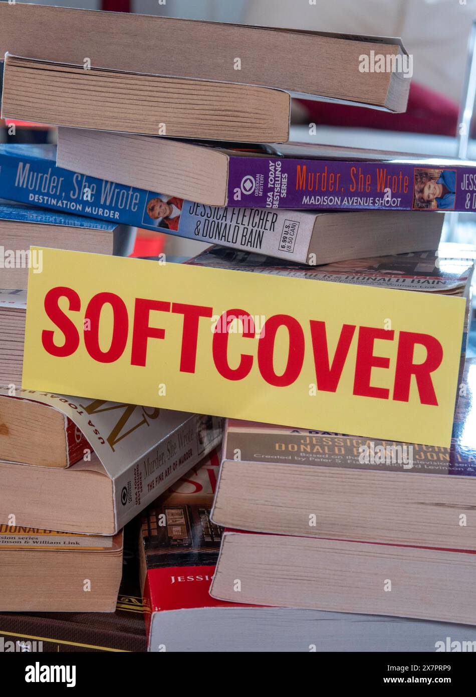 Stack of Softcover Books, USA, 2024 Stock Photo - Alamy
