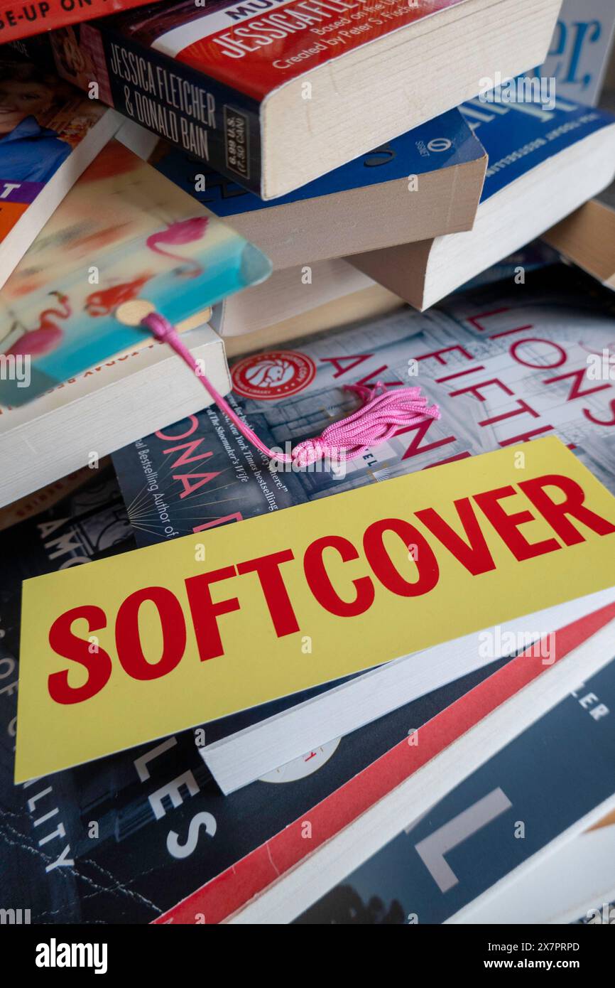 Stack of Softcover Books, USA, 2024 Stock Photo - Alamy