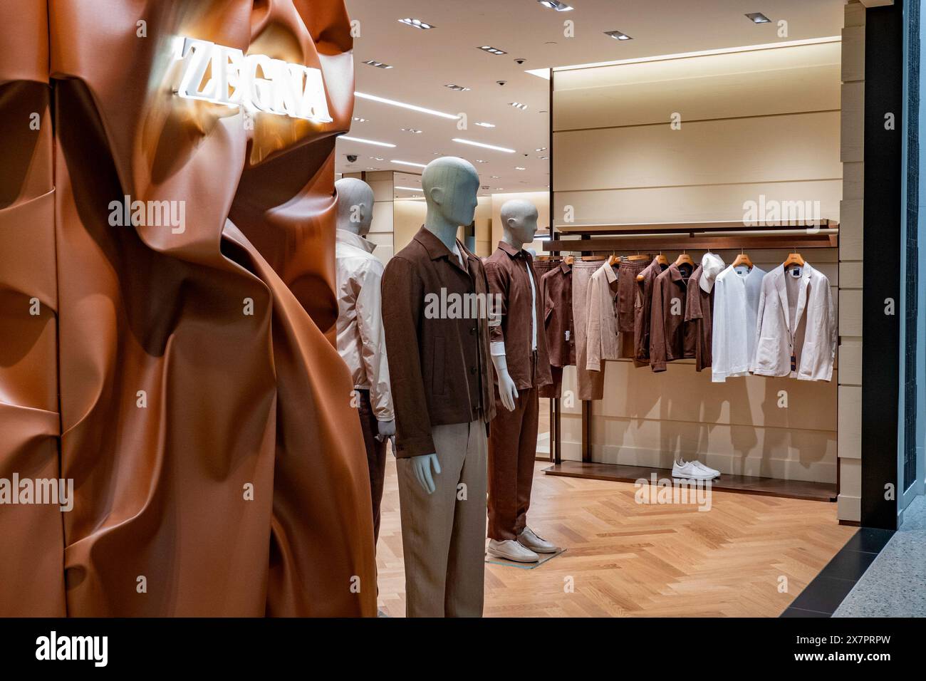 Menswear department in Saks Fifth Avenue flagship store features ...