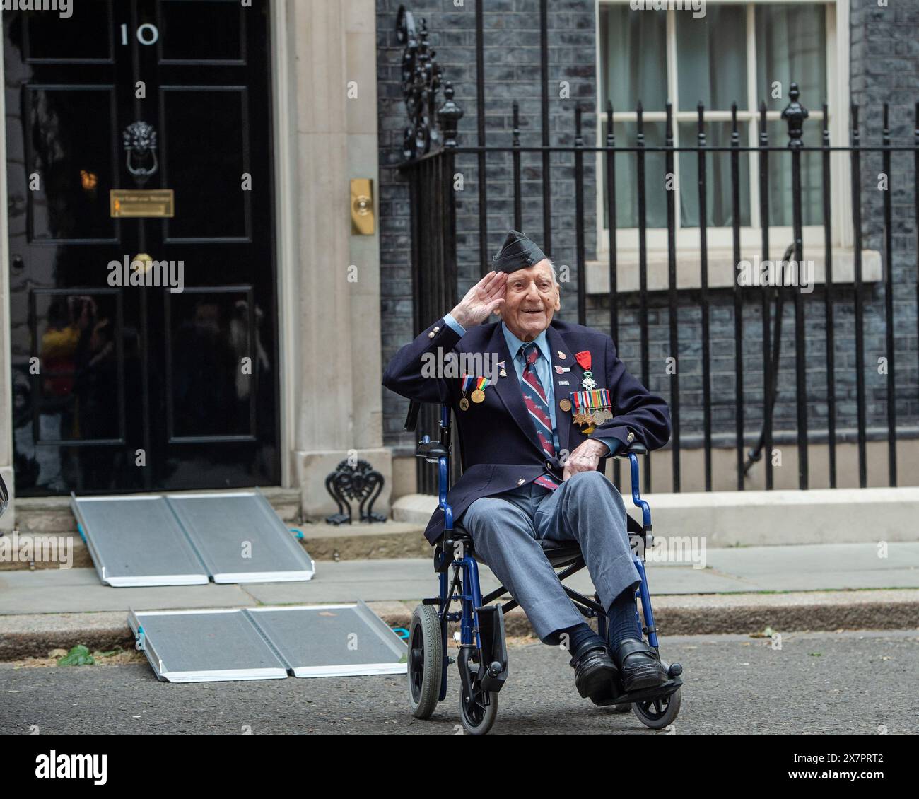 London, England, UK. 21st May, 2024. BERNARD MORGAN (98), RAF Sergeant ...