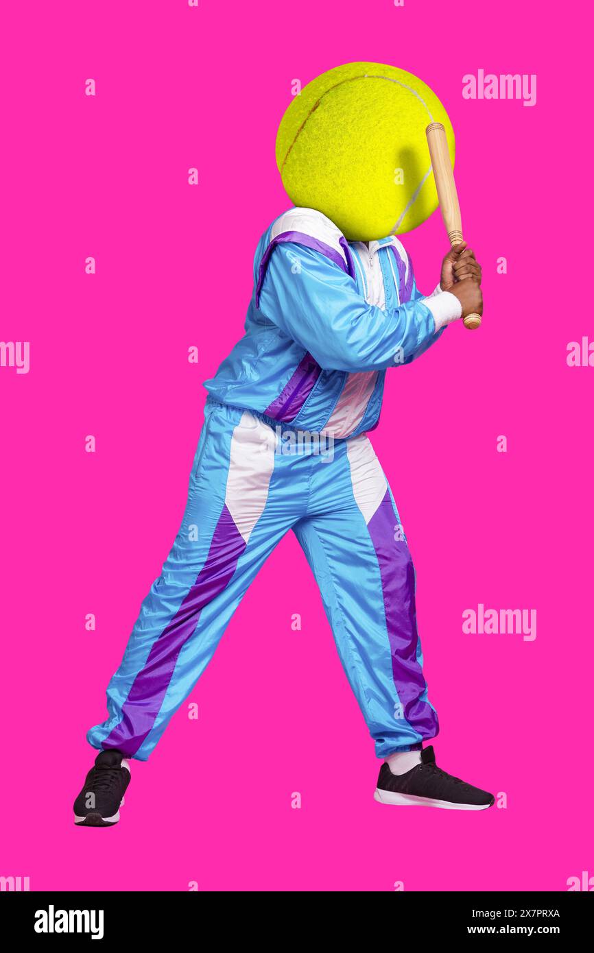 Sketch image composite artwork vertical collage of vibrant color ...