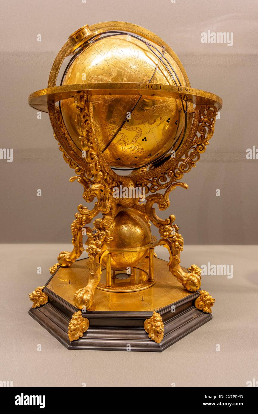 Paris, France - 05 11 2024: The Museum of Arts and Crafts. View of an Astronomical Globe Stock ...