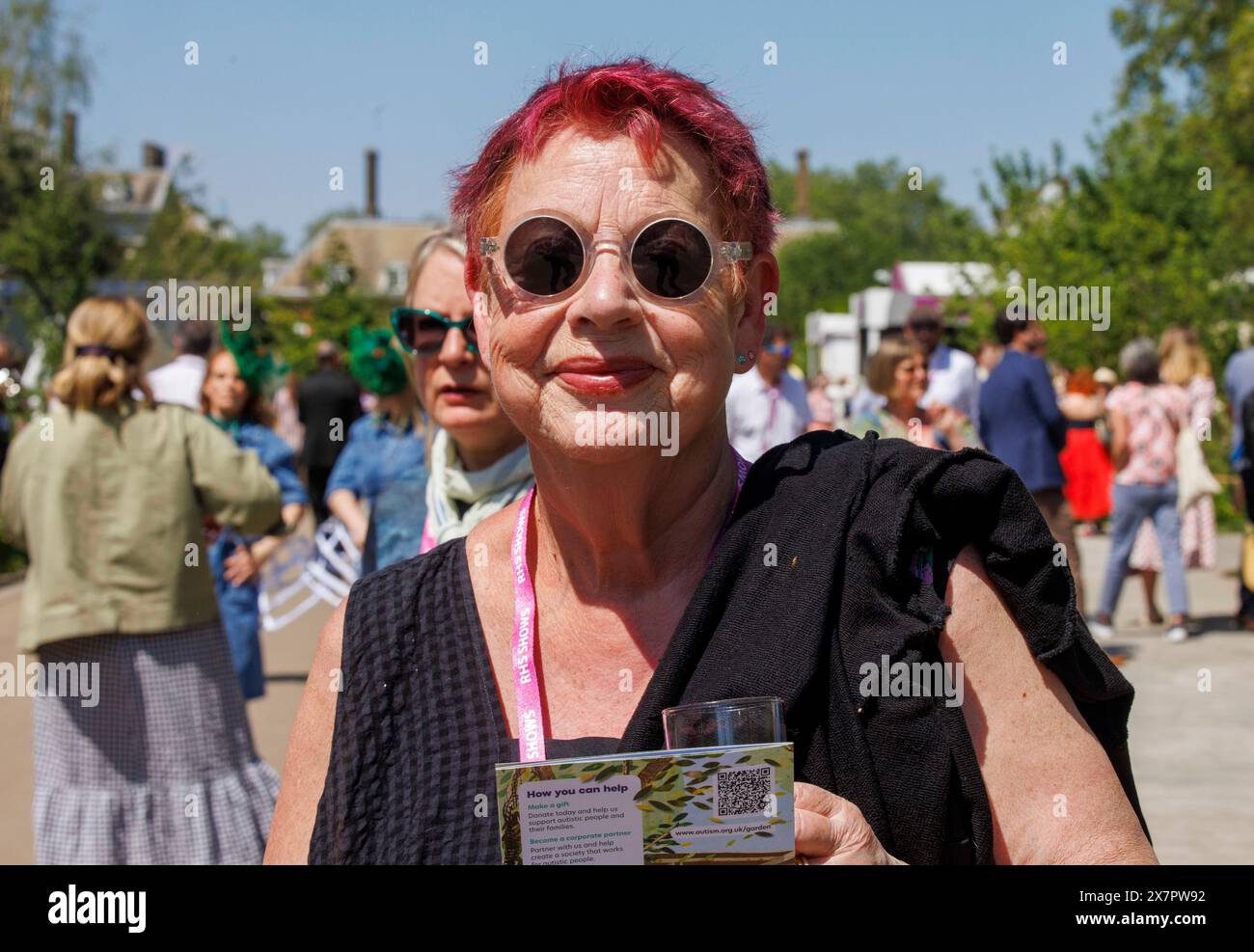 Comedian, Jo Brand, at the RHS Chelsea Flower Show. She started as a ...