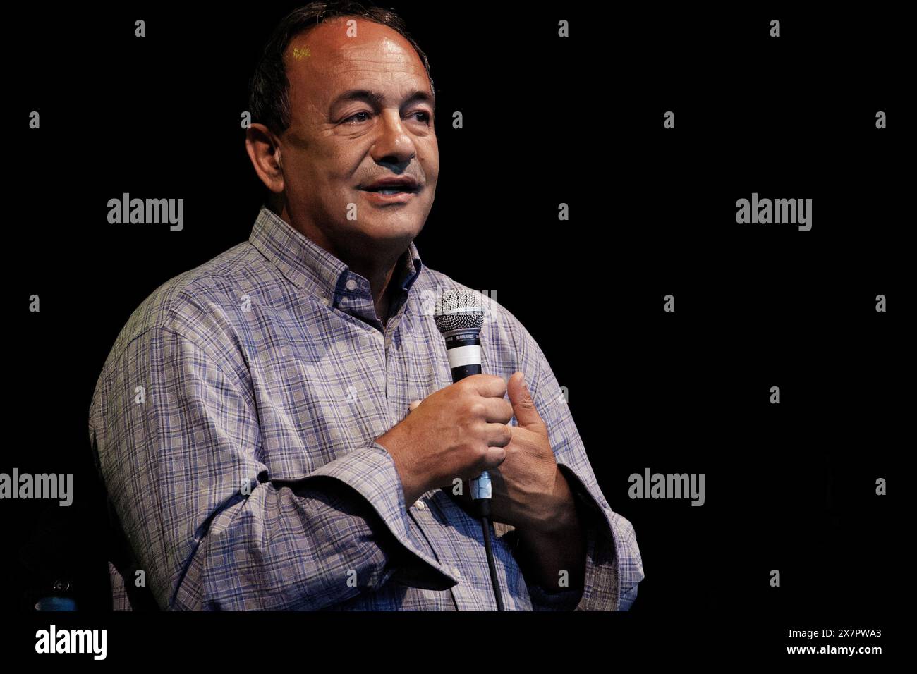 Domenico (Mimmo) Lucano, former Mayor of Riace, Italy Stock Photo - Alamy