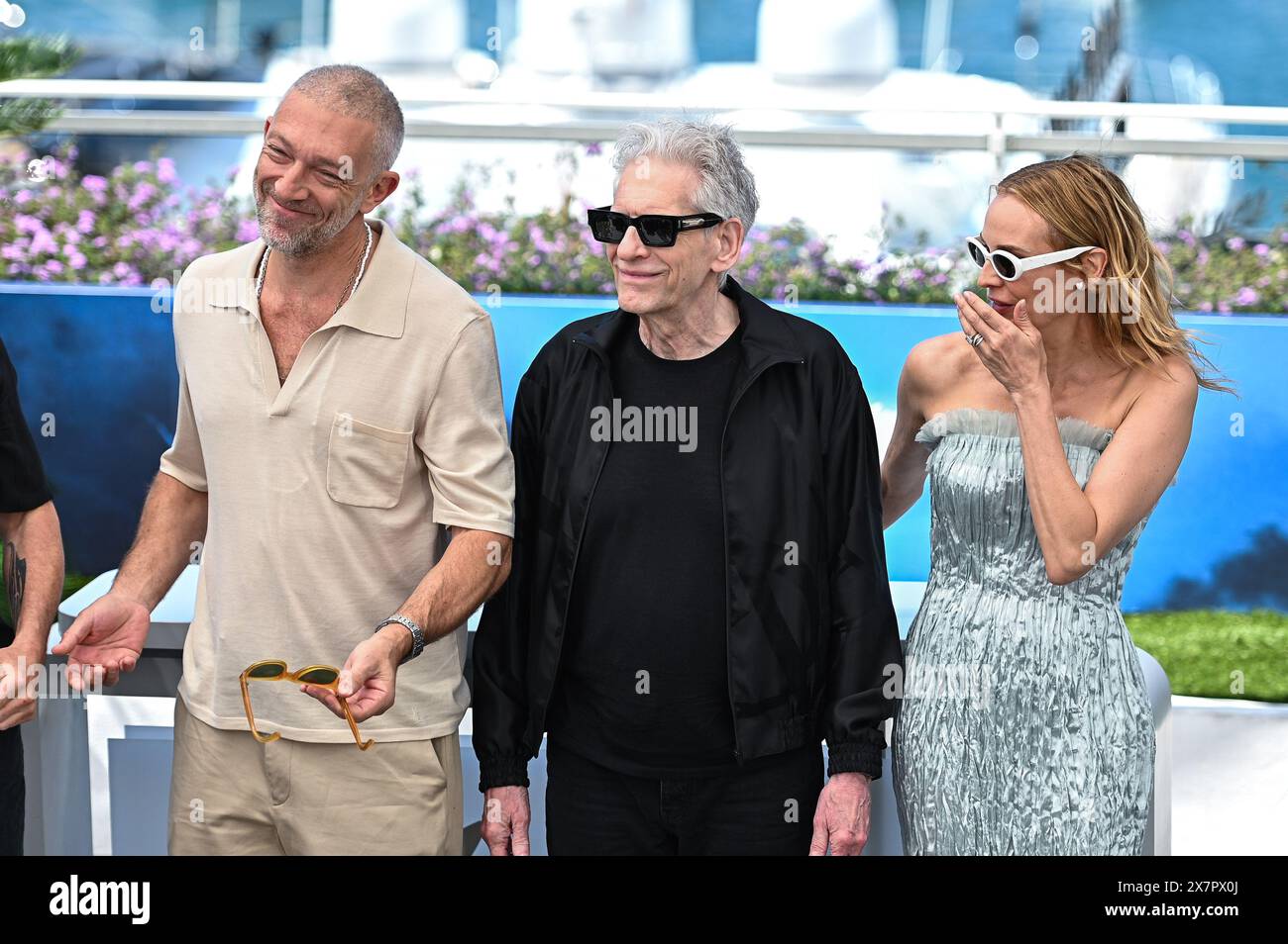 Diane Kruger, David Cronenberg and Vincent Cassel attend the "The Shrouds" (Les Linceuls ...