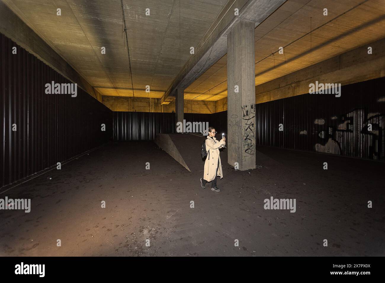 The basements pictured during a visit to the Cinquantenaire/ Jubelpark ...