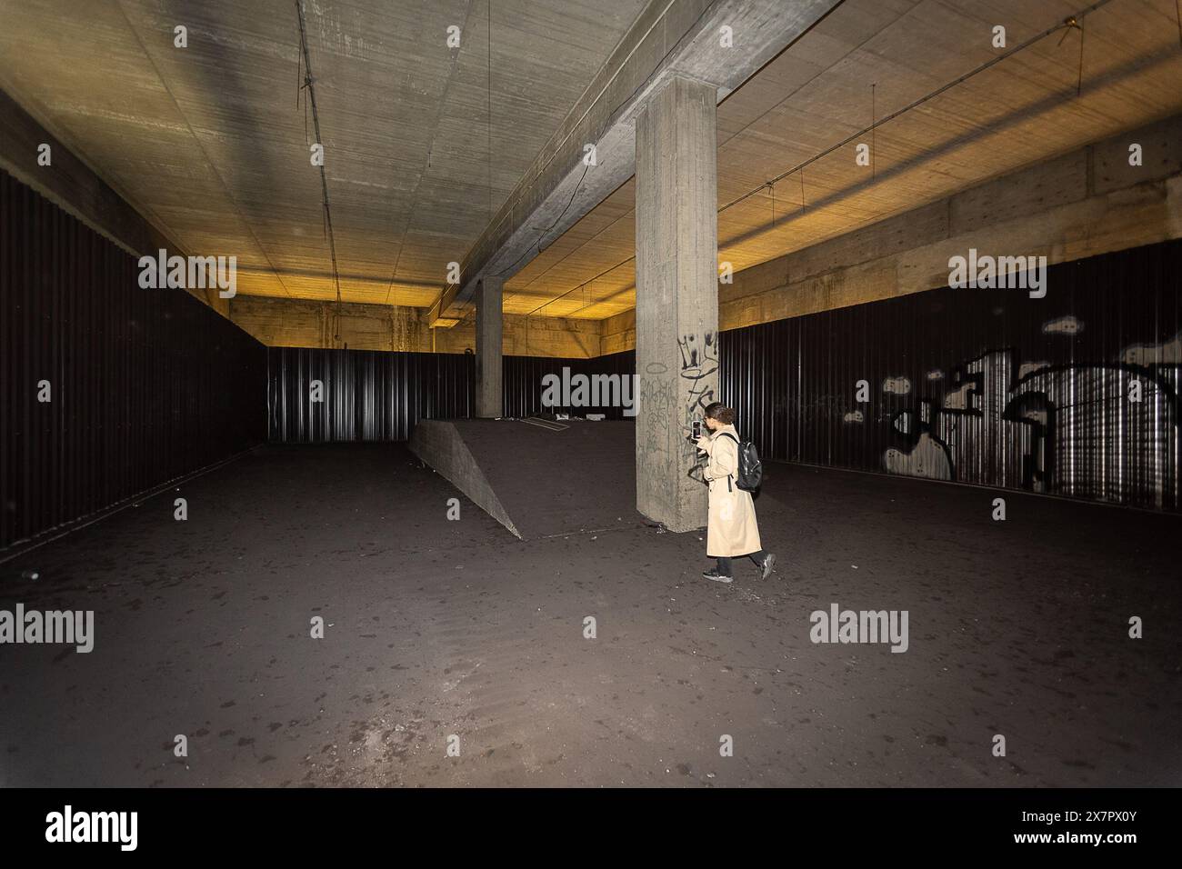 The basements pictured during a visit to the Cinquantenaire/ Jubelpark ...