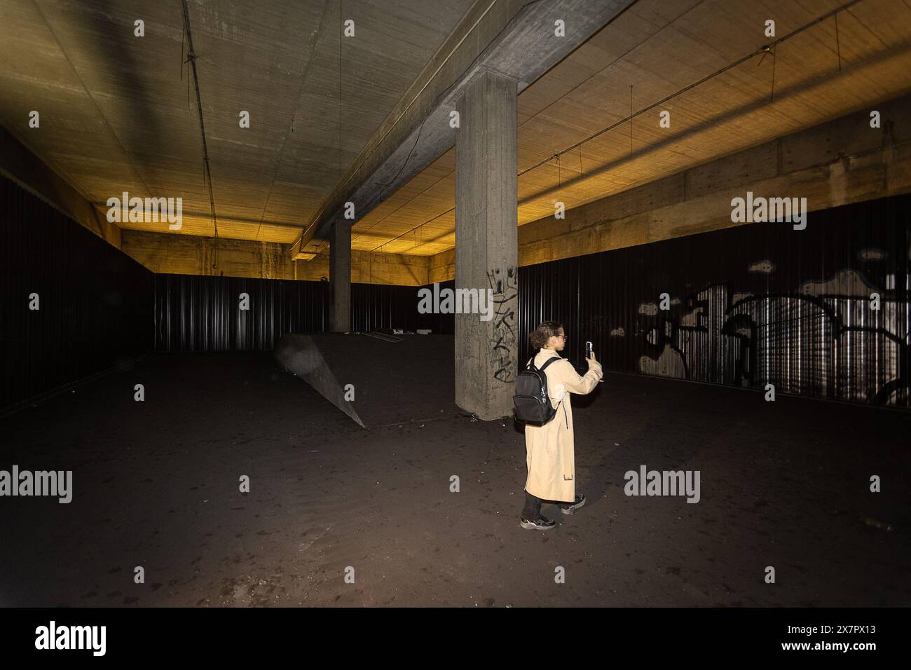 The basements pictured during a visit to the Cinquantenaire/ Jubelpark ...