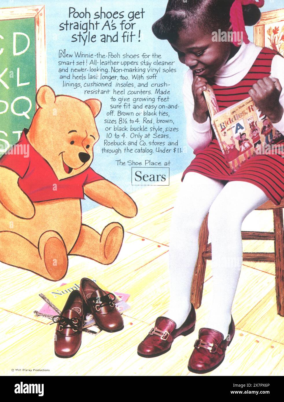 1970 Sears Winnie The Pooh Shoes Ad Stock Photo - Alamy