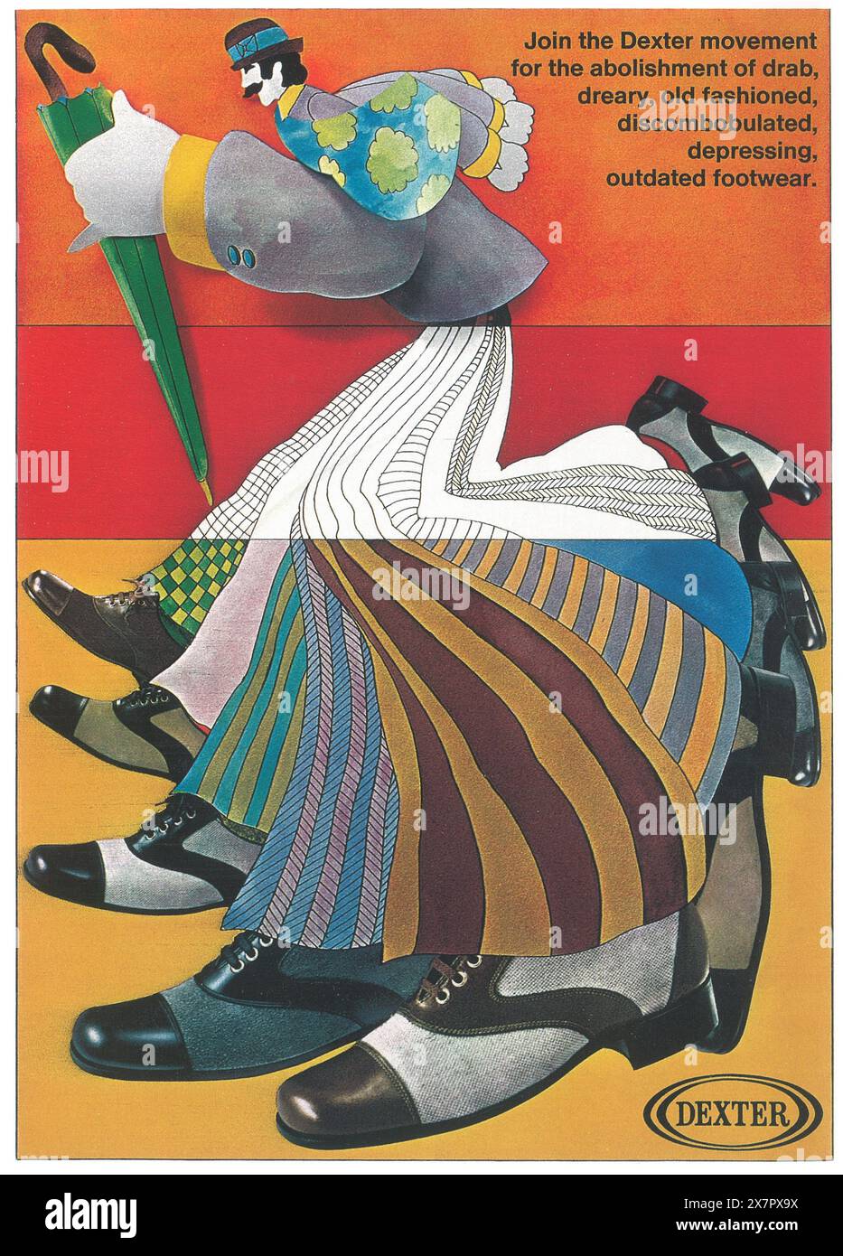 1971 Dexter shoes ad - Joe Veno art Stock Photo - Alamy