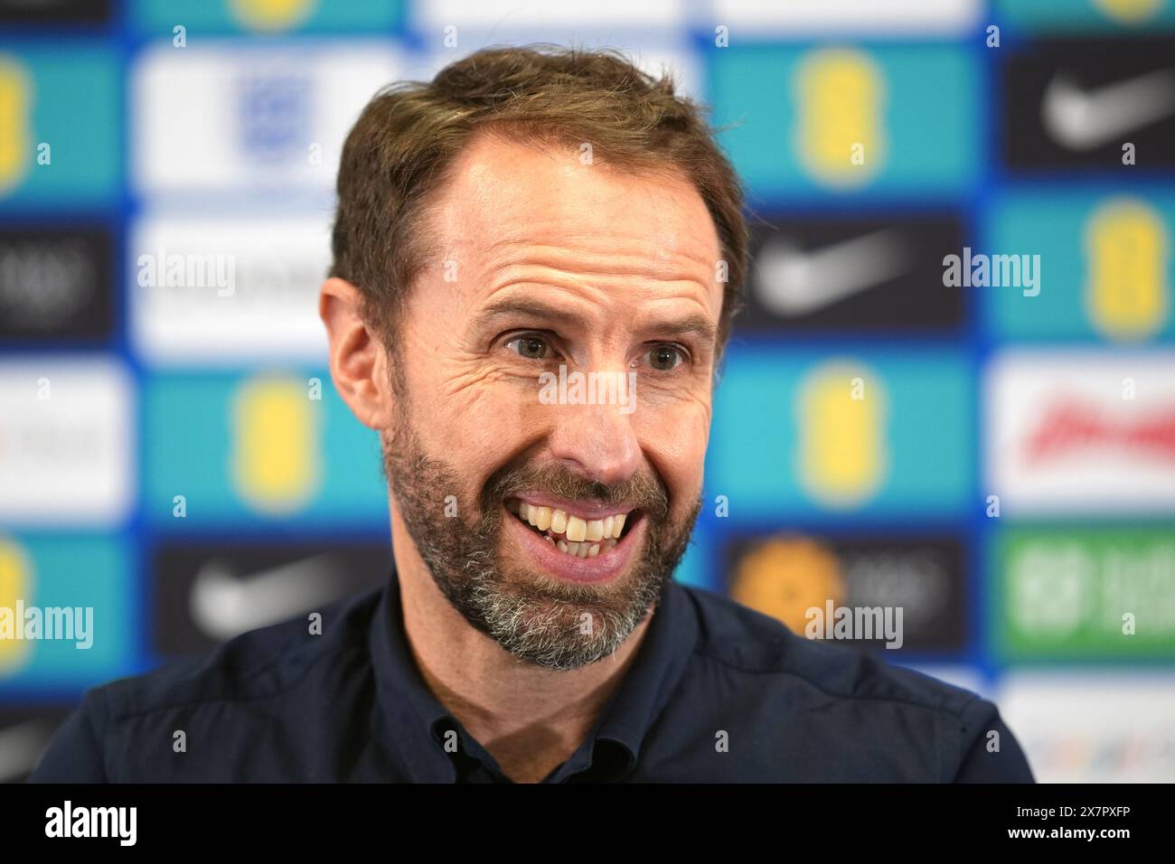 England manager Gareth Southgate during a press conference at St George ...