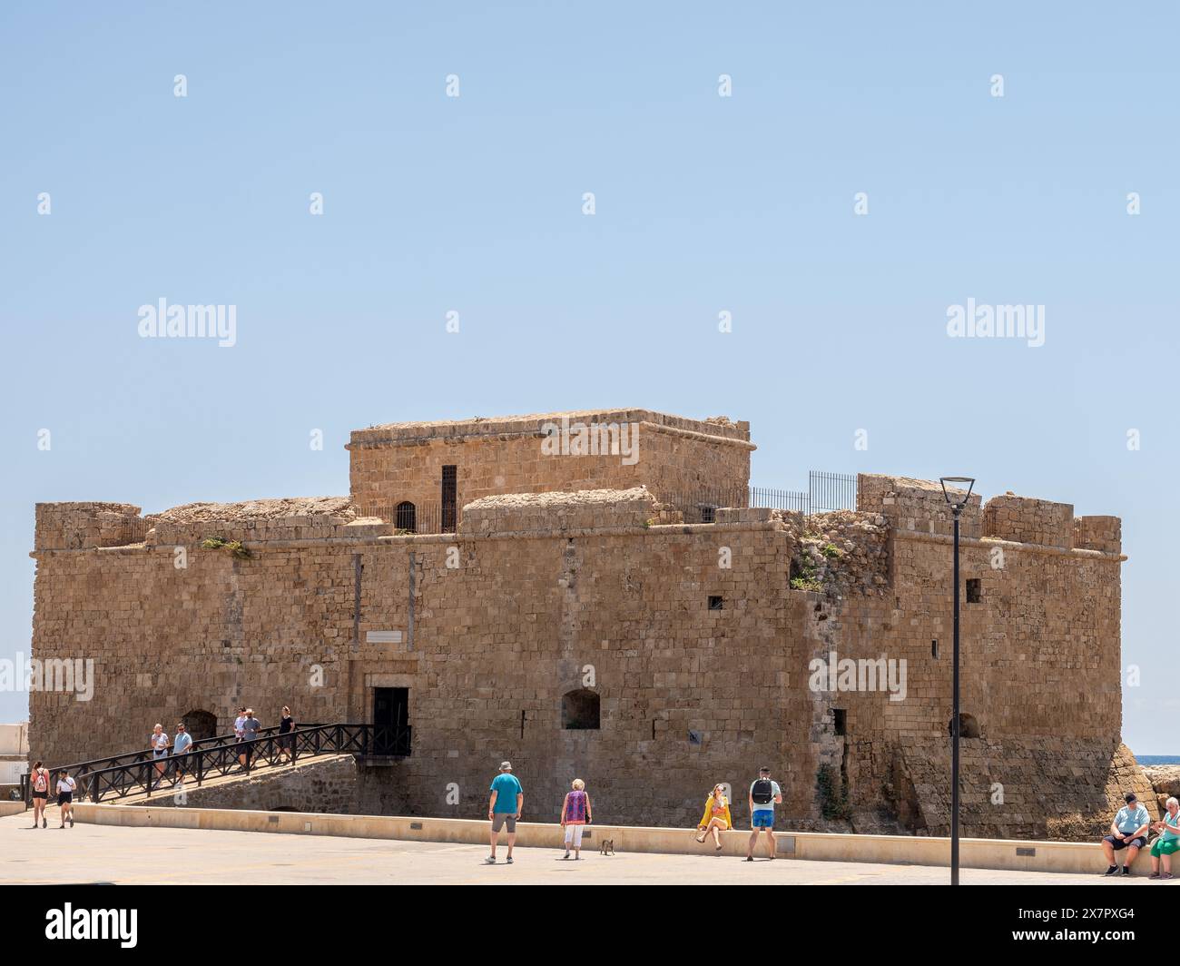 May 2024, The port castle at Pafos, Cyprus Stock Photo - Alamy