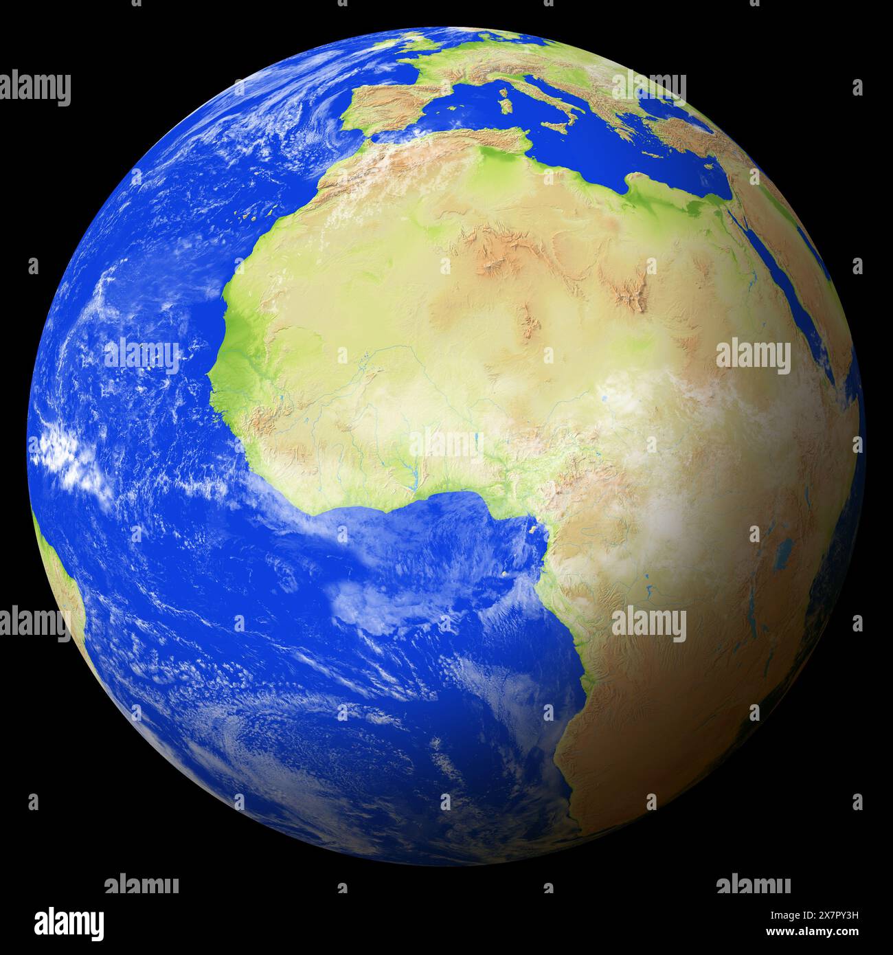 Satellite view benin country boundaries hi-res stock photography and ...
