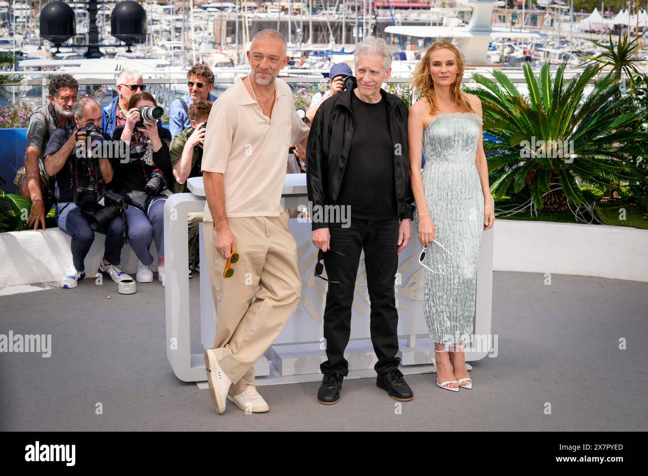 Vincent Cassel, director David Cronenberg and Diane Kruger attends the ...