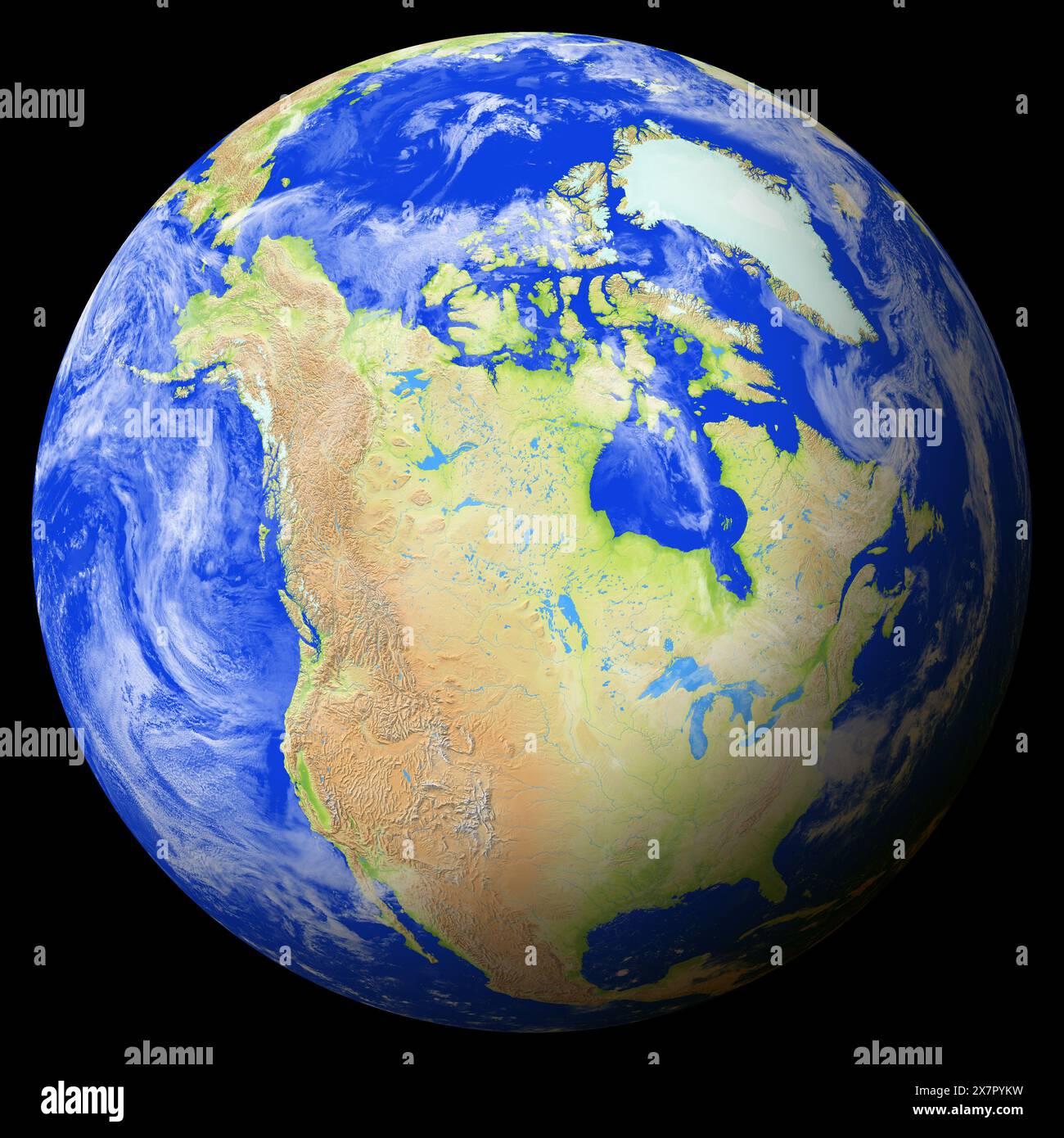 Canada relief map hi-res stock photography and images - Alamy