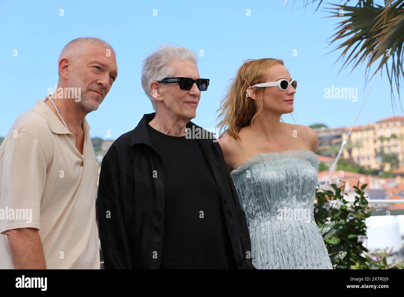 Cannes, France. 21st May, 2024. Vincent Cassel, David Cronenberg and Diane Kruger at The Shrouds ...