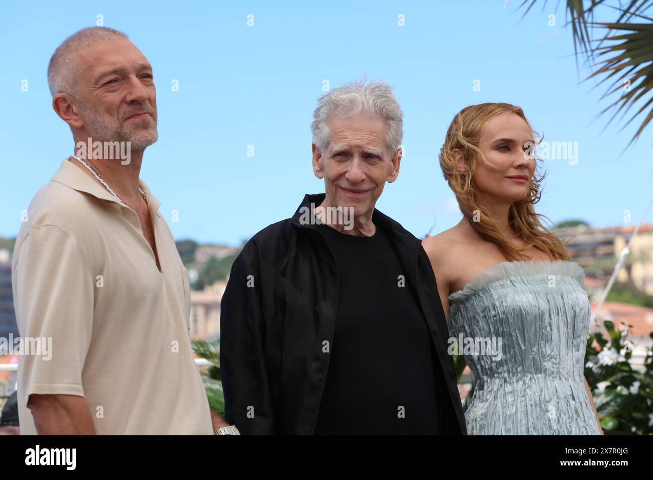 Cannes, France. 21st May, 2024. Vincent Cassel, David Cronenberg and Diane Kruger at The Shrouds ...