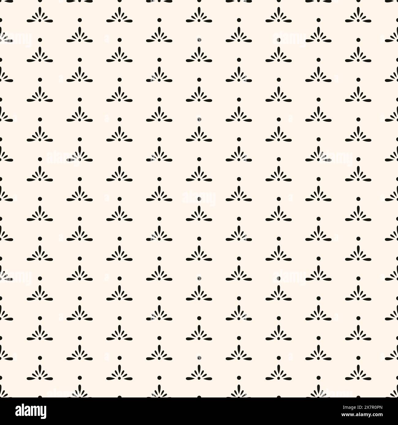 Simple minimalist geometric seamless pattern. Abstract monochrome ...