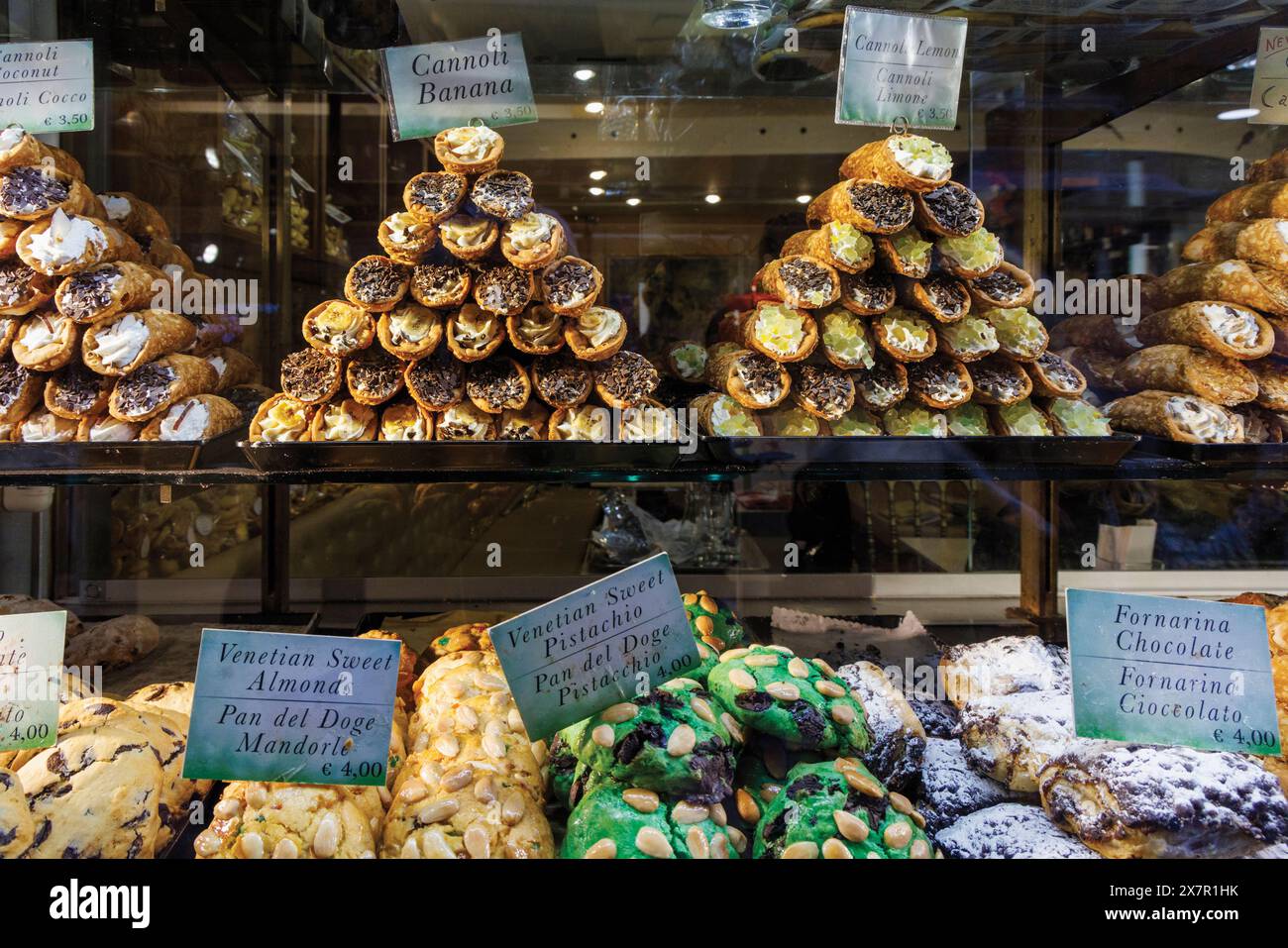 Venice, Venice Province, Veneto Region, Italy. Italian delicacies in ...