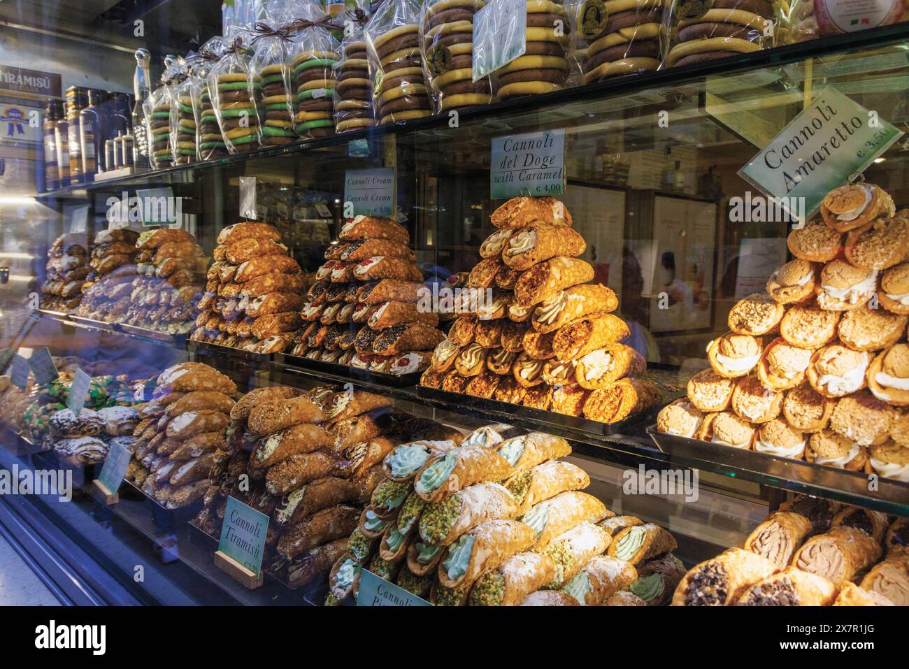 Venice, Venice Province, Veneto Region, Italy. Italian delicacies in ...