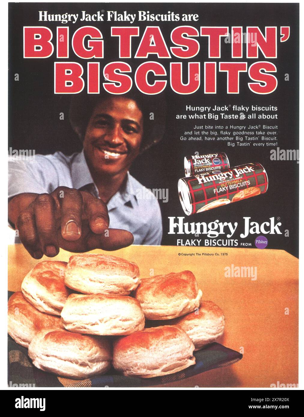 1975 Hungry Jack Flaky Biscuits ad Stock Photo - Alamy