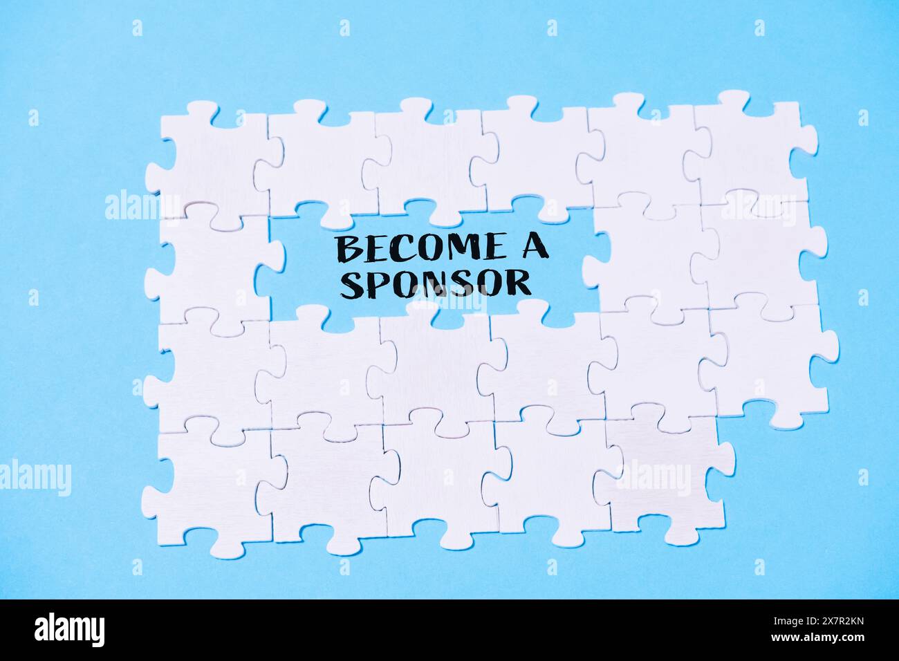 Become a Sponsor text on a white background. High quality photo Stock ...