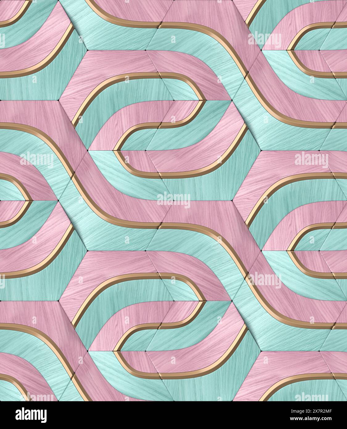 This image features a seamless 3D geometric pattern with a combination ...