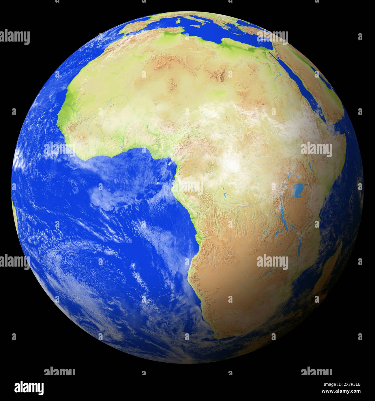 Satellite view gabon country boundaries hi-res stock photography and ...