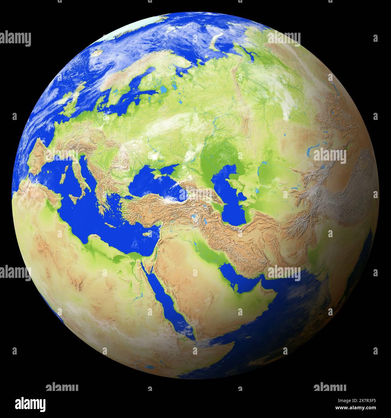Satellite view georgia country boundaries hi-res stock photography and ...