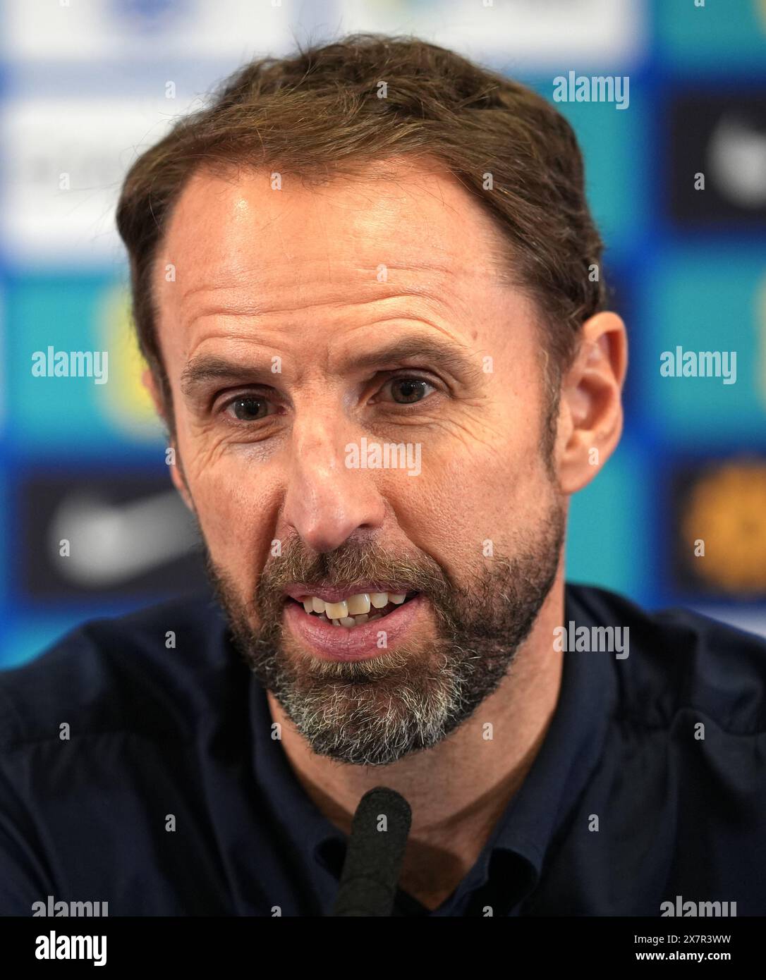 England manager Gareth Southgate during a press conference at St George ...