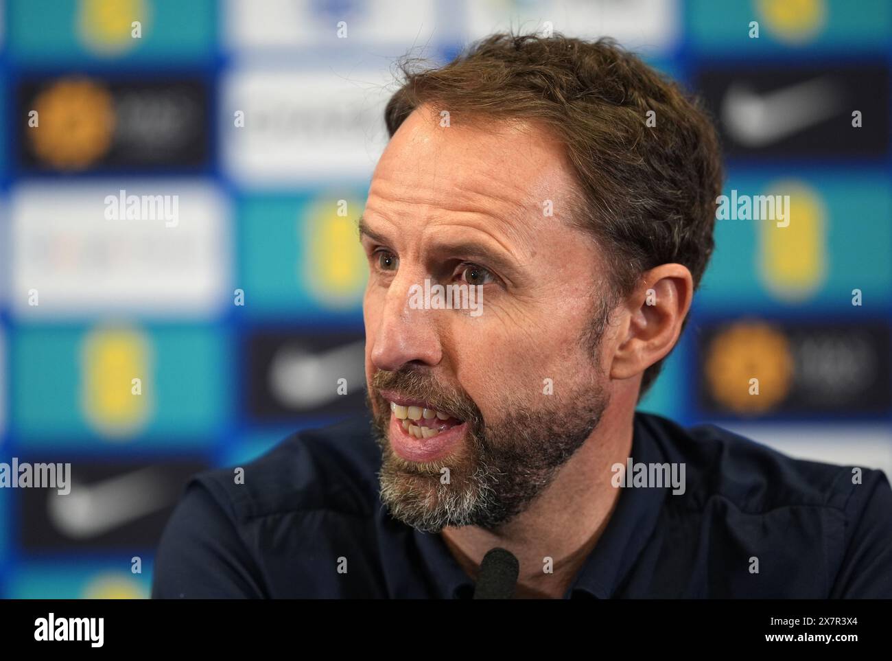 England manager Gareth Southgate during a press conference at St George ...