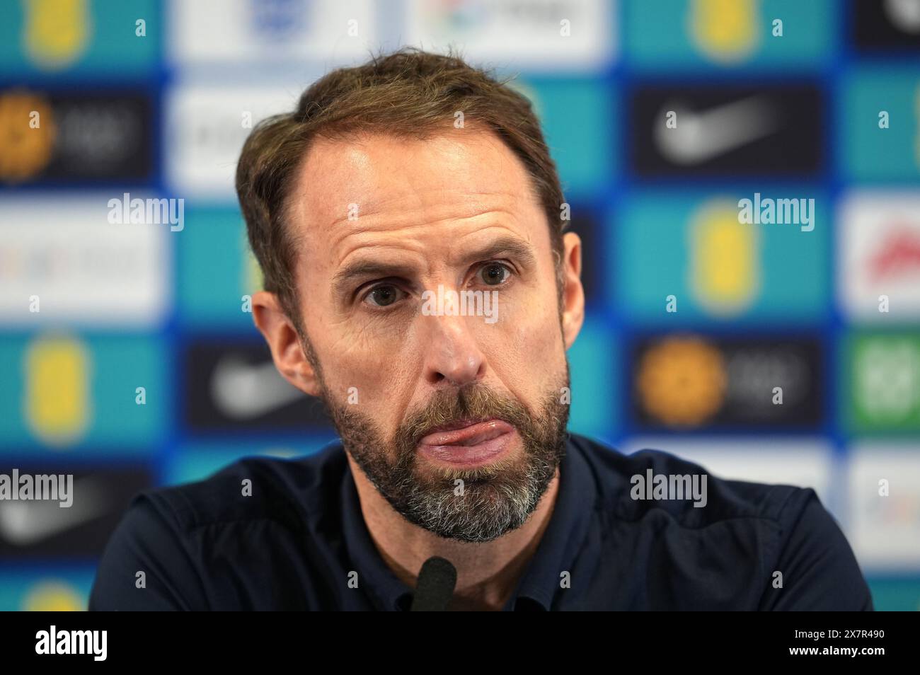 England manager Gareth Southgate during a press conference at St George ...
