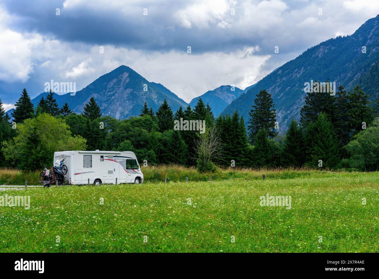 Rv camping in italian alps hi-res stock photography and images - Alamy