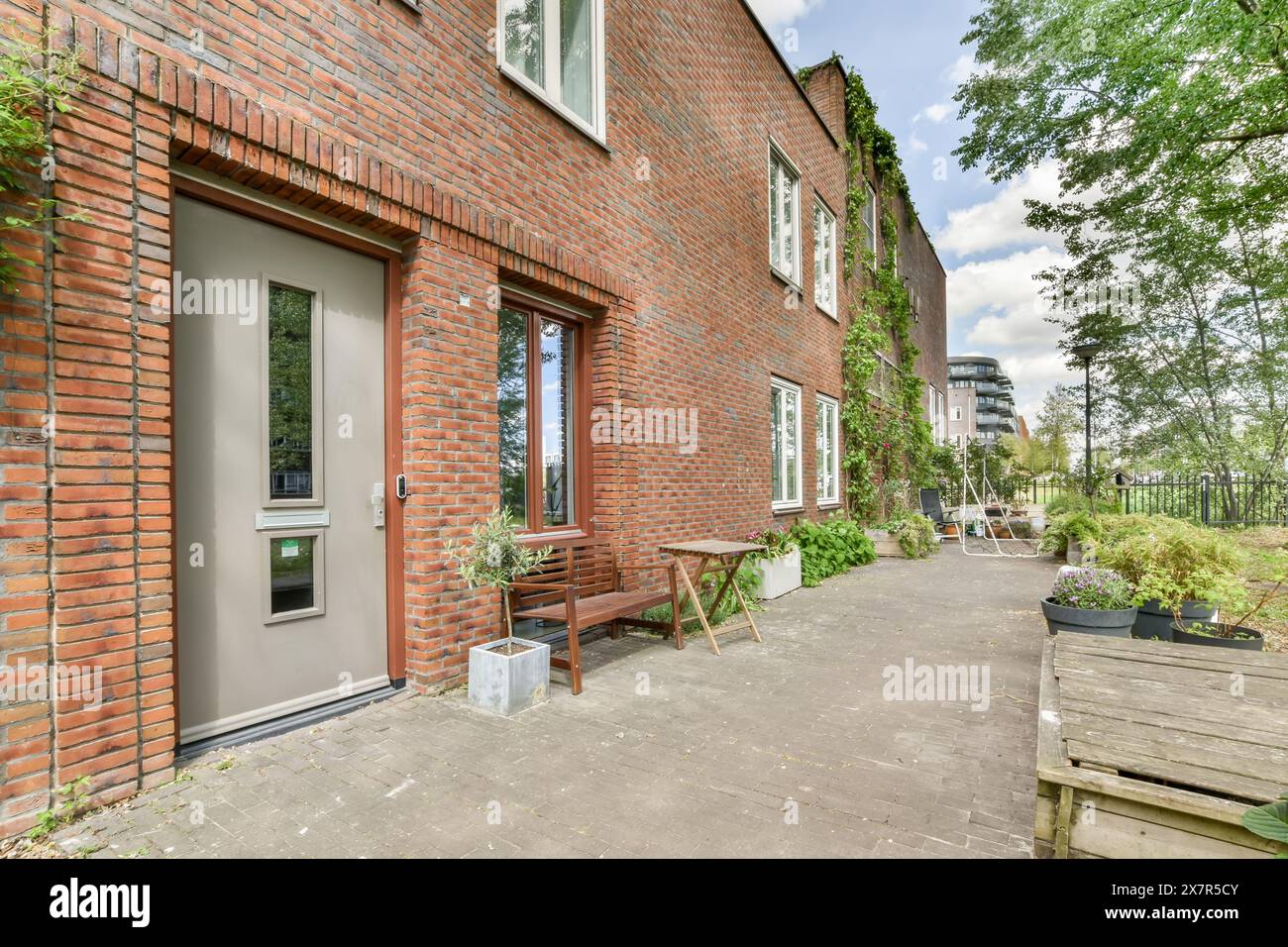 Charming brick townhouse features hi-res stock photography and images ...