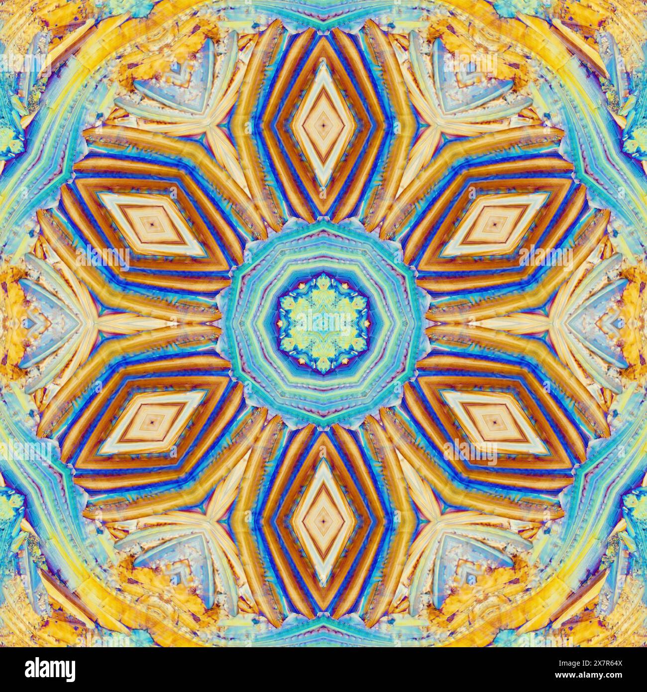 This image features a stunning, symmetrical kaleidoscope pattern with ...