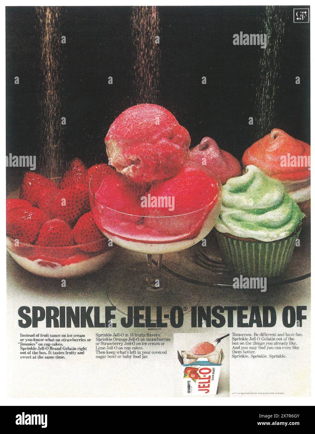 1971 Jell-O Gelatin ad Stock Photo - Alamy