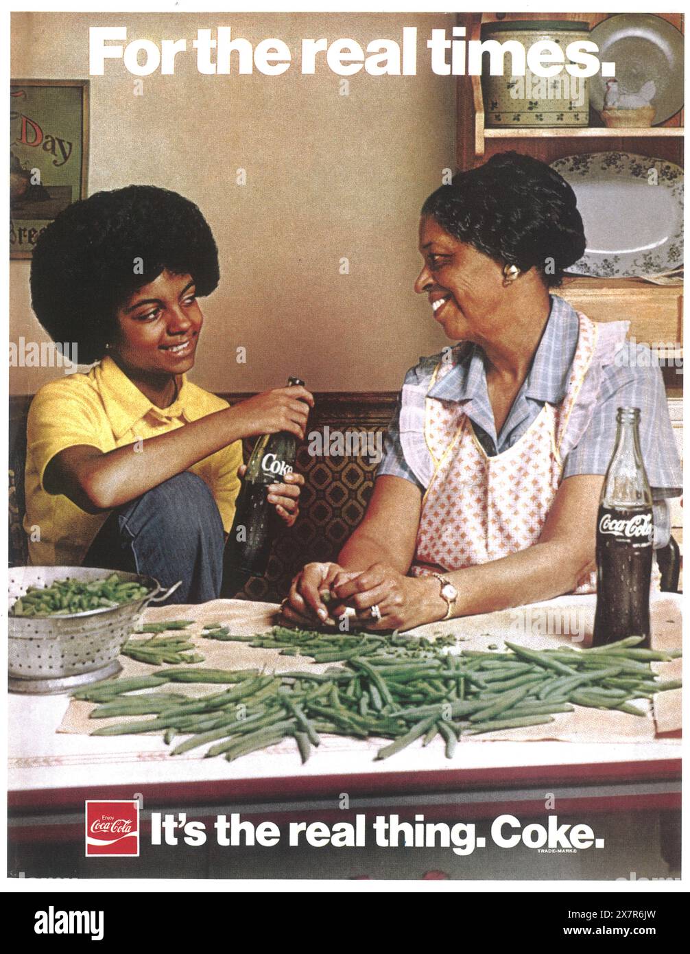 Coca cola advertisement 1970s hi-res stock photography and images - Alamy