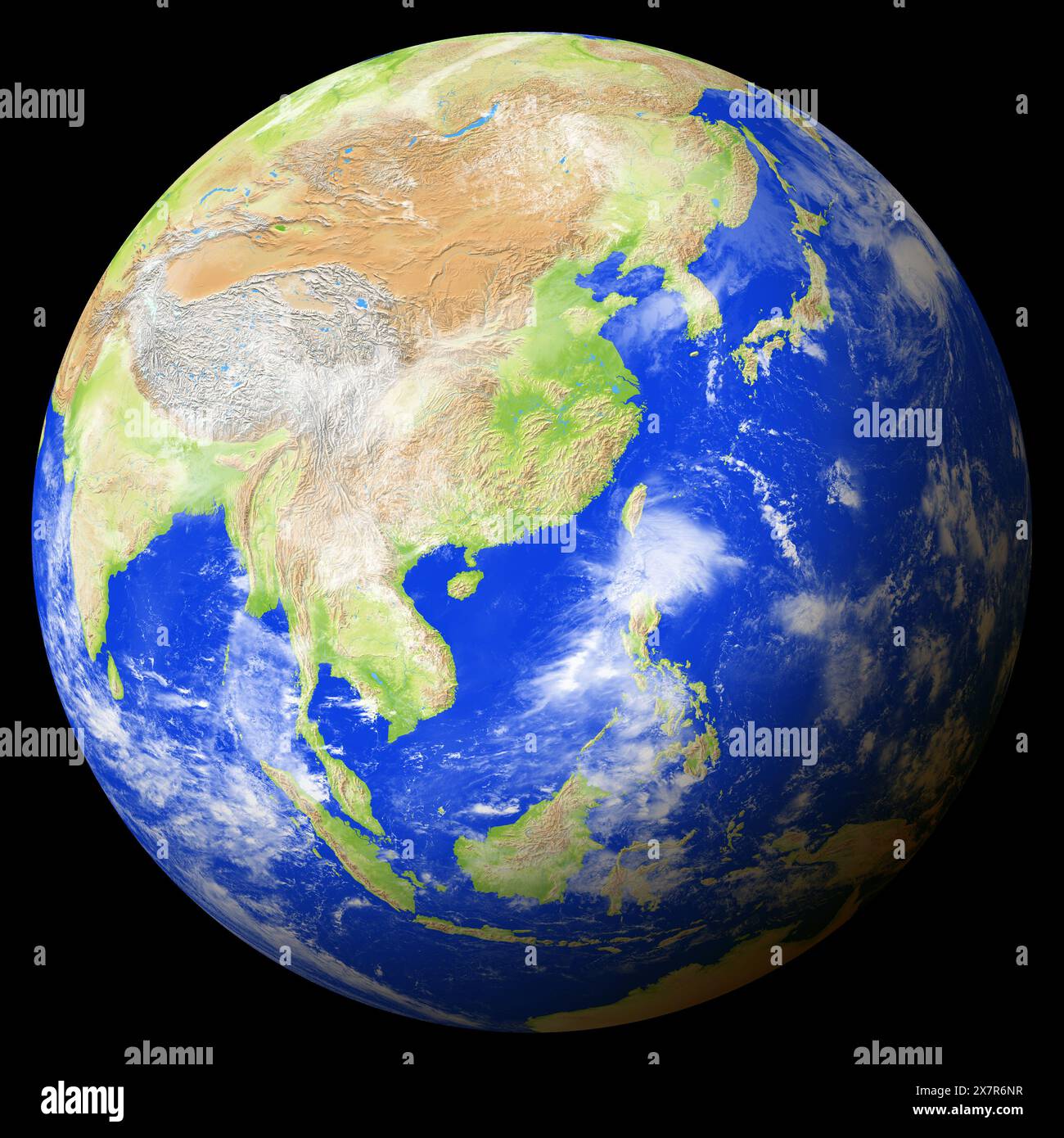 Satellite view hong kong country hi-res stock photography and images ...