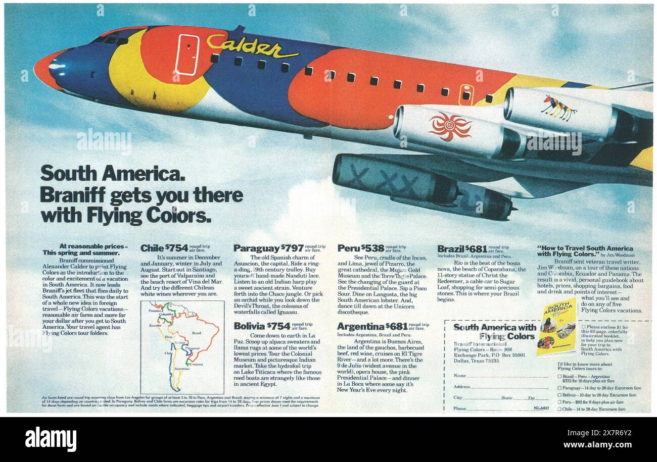 Historical braniff airlines hi-res stock photography and images - Alamy