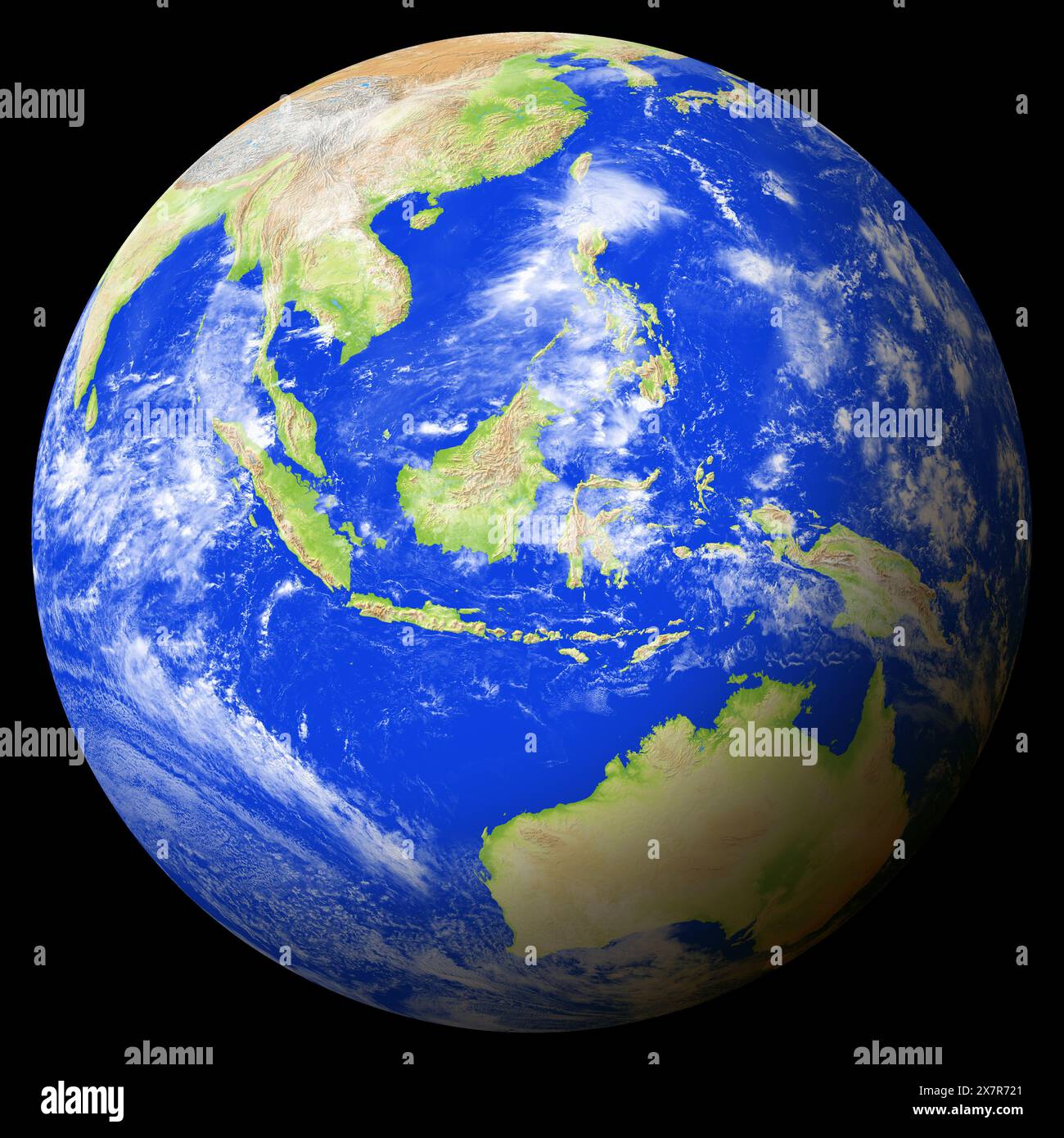 Map satellite geography indonesia hi-res stock photography and images ...