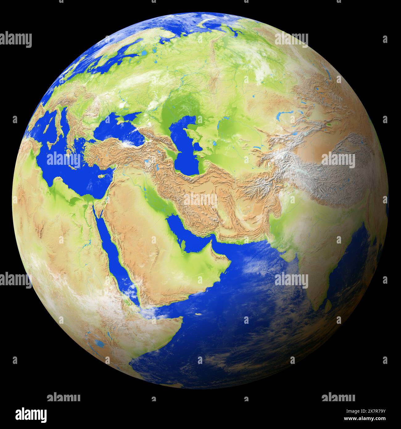 Map of iran satellite hi-res stock photography and images - Alamy