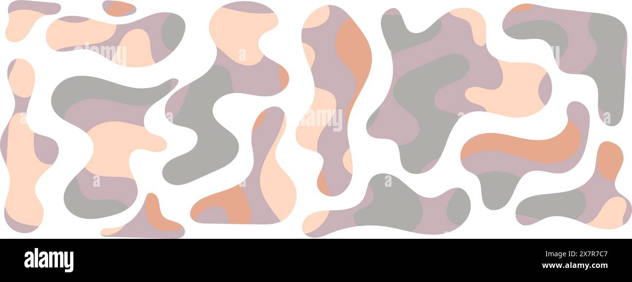 Freeform blob shapes. Abstracts amoeba shapes, freeform organic ...