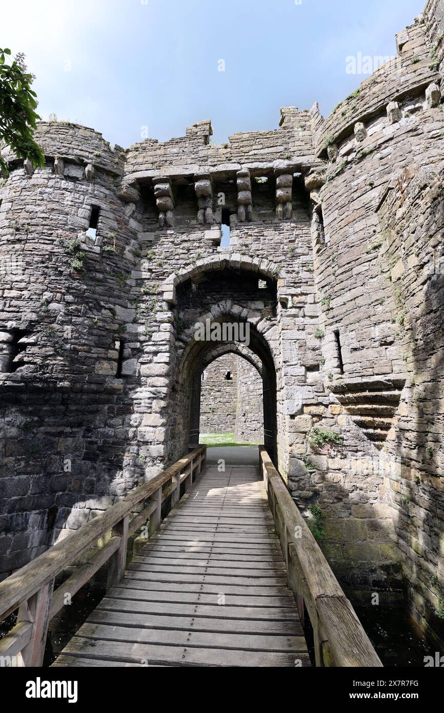 Beaumaris Castle, Beaumaris, Anglesey, Wales, United Kingdom Stock ...