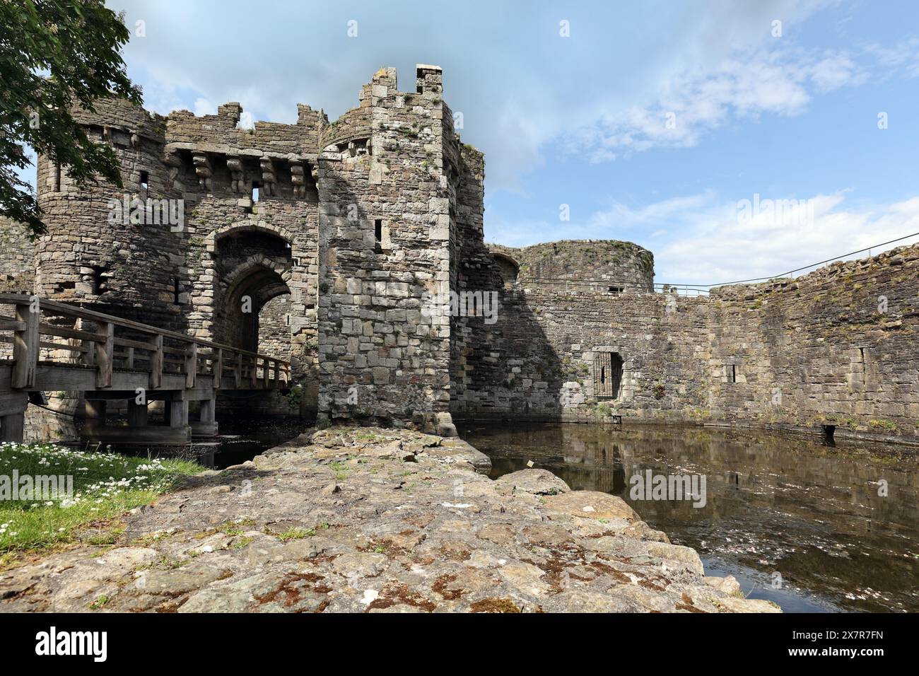 Beaumaris Castle, Beaumaris, Anglesey, Wales, United Kingdom Stock ...