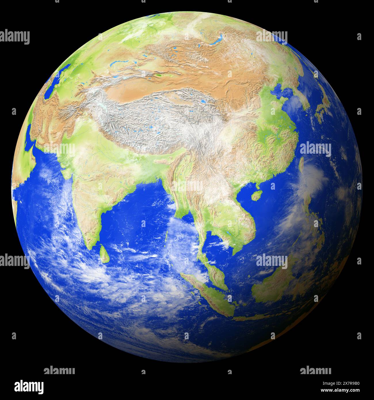 Myanmar relief map hi-res stock photography and images - Alamy