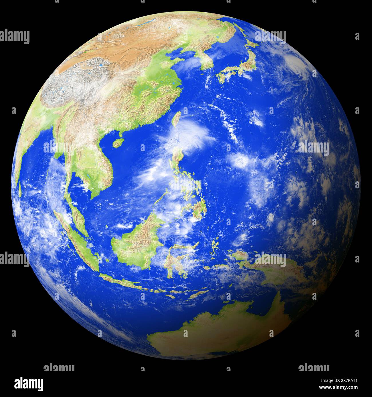 Map satellite geography philippines hi-res stock photography and images ...
